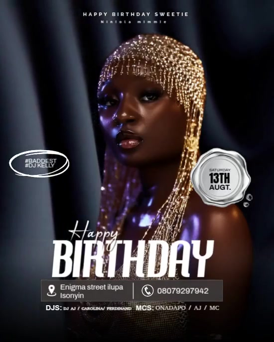 Maximalist Happy Birthday Template – Fully Customizable Celebration ...