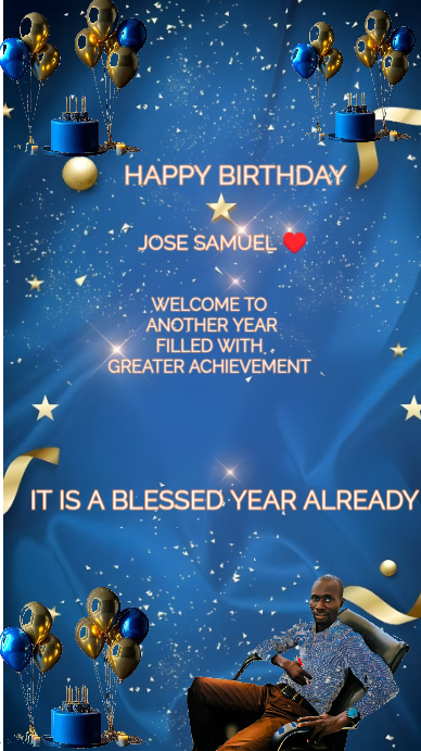 Maximalist Happy Birthday Wishes Facebook Story Template | PosterMyWall