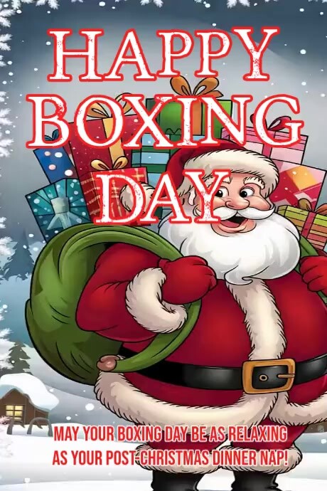 Maximalist Happy Boxing Day Design Template Poster | PosterMyWall