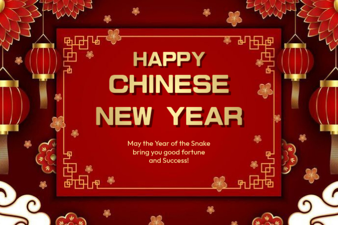 Maximalist Happy Chinese New Year 2026 Poster Template | PosterMyWall