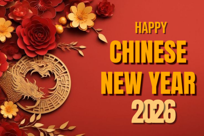 Maximalist Happy Chinese New Year 2026 Poster Template | PosterMyWall
