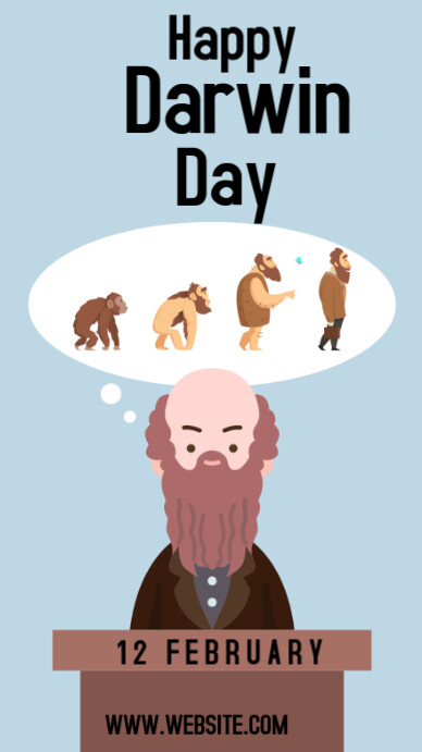 Copy of Maximalist Happy Darwin Day Instagram Story | PosterMyWall