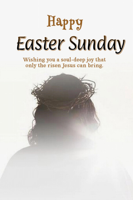 Copy of Maximalist Happy Easter Sunday Banner 4' × 6' | PosterMyWall