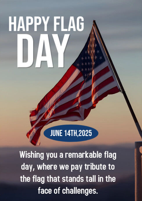Copy of Maximalist Happy Flag Day A4 | PosterMyWall