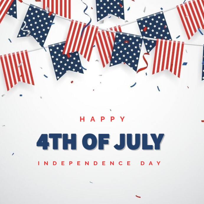 Maximalist Happy Fourth Of July Instagram Post Template | PosterMyWall