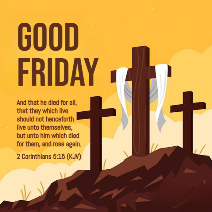Copy of Maximalist Happy Good Friday Bible Verse Instagram Post ...