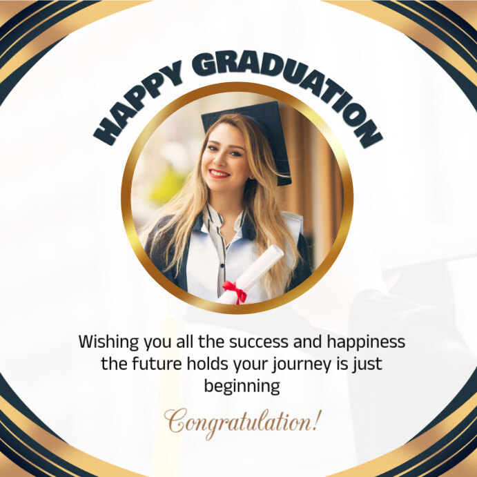 Maximalist Happy Graduation Instagram Post Template | PosterMyWall