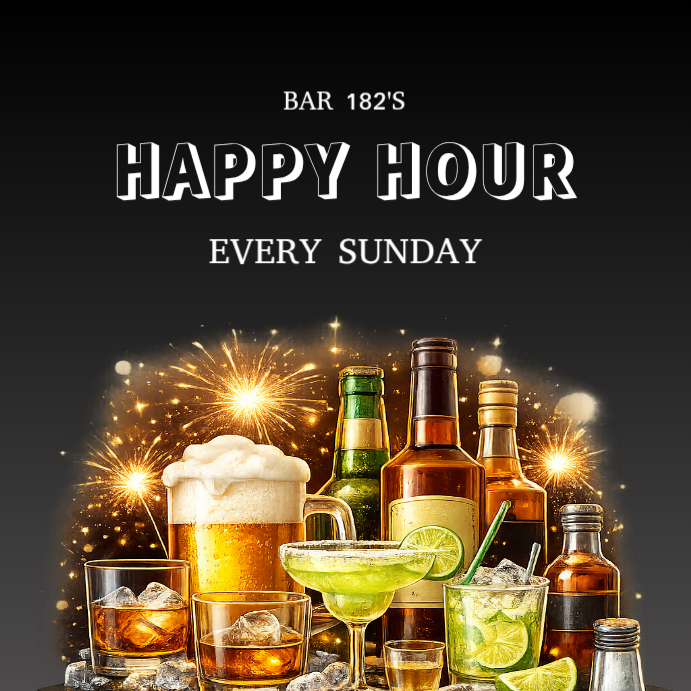 Maximalist Happy Hour Instagram Instagram Post Template | PosterMyWall