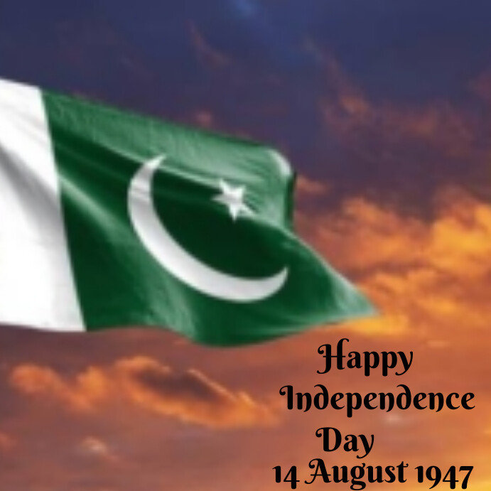 Plantilla de Maximalist Happy Independence Day 14 August 1 | PosterMyWall