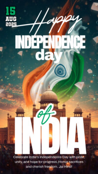 Joyful Independence Day India Instagram Story Template | PosterMyWall