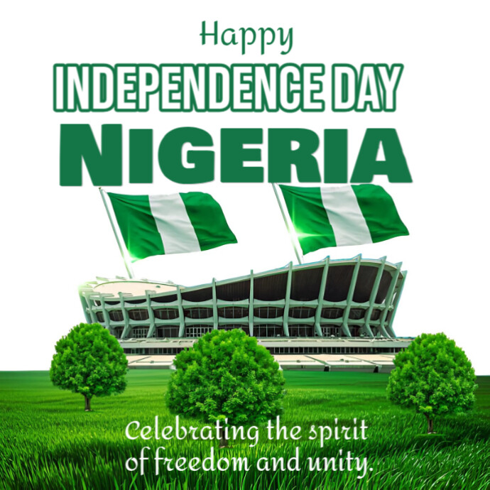 Maximalist Happy Independence Day Nigerian Album Cover Template ...