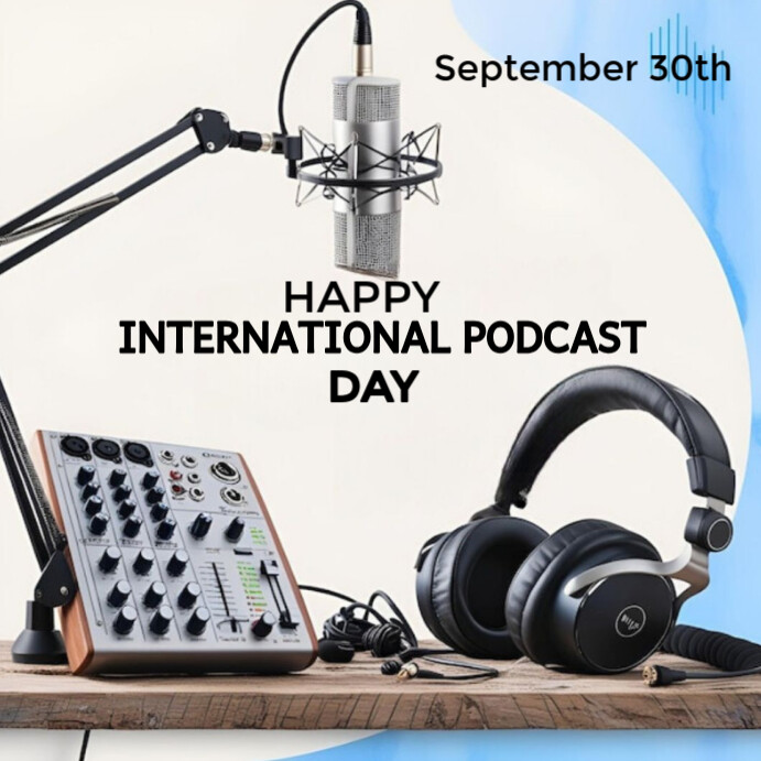 Maximalist Happy International Podcast Day Instagram Post Template ...
