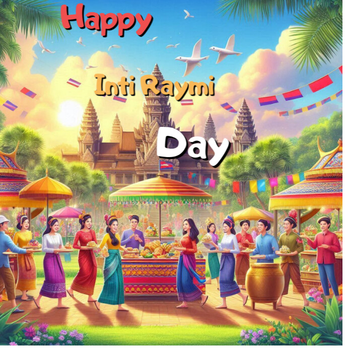 Plantilla de Maximalist Happy Inti Raymi Day Instagram Post | PosterMyWall