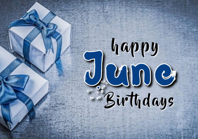 Copy of Maximalist Happy June Birthdays A4 | PosterMyWall