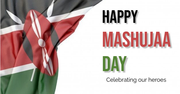 Maximalist Happy Mashujaa Day Facebook Shared Image Template | PosterMyWall