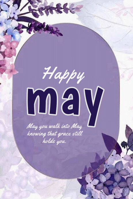 Maximalist Happy May Banner 4' × 6' Template | PosterMyWall