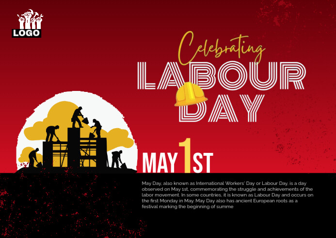 Plantilla de Maximalist Happy May Day Postcard | PosterMyWall