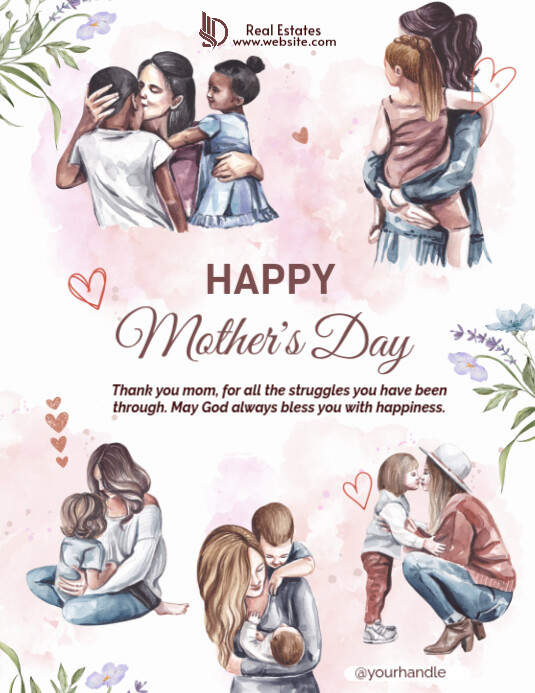 Copy of Maximalist Happy Mother's Day Appreciation Flyer (us Letter ...