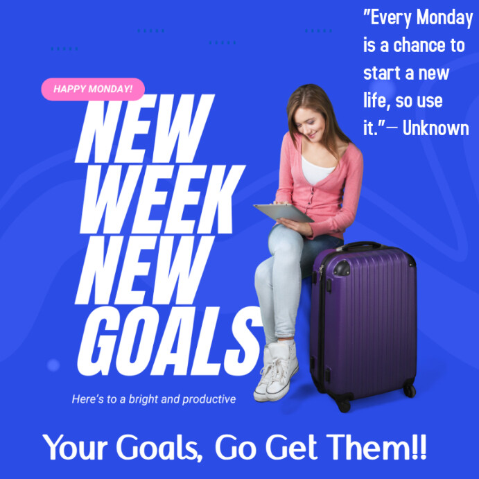 Maximalist Happy New Week Instagram Post Template | PosterMyWall