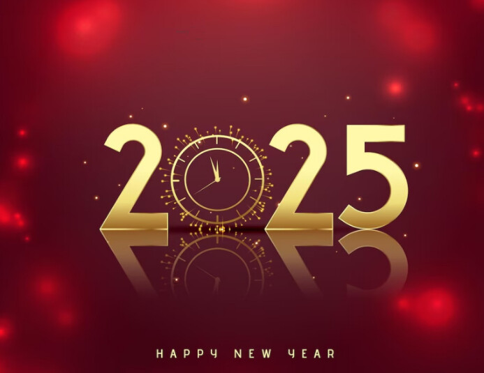 Maximalist Happy New Year 2025 Flyer (us Letter) Template | PosterMyWall