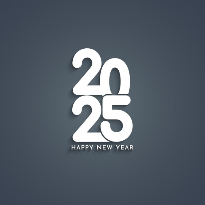 Maximalist Happy New Year 2025 Instagram Post Template | PosterMyWall