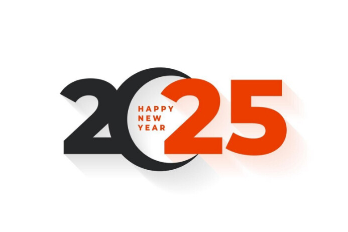 Maximalist Happy New Year 2025 Poster Template | PosterMyWall