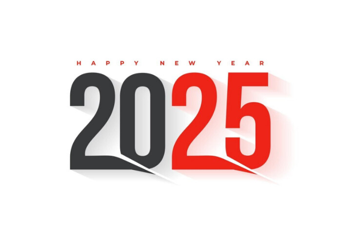 Maximalist Happy New Year 2025 Poster Template | PosterMyWall