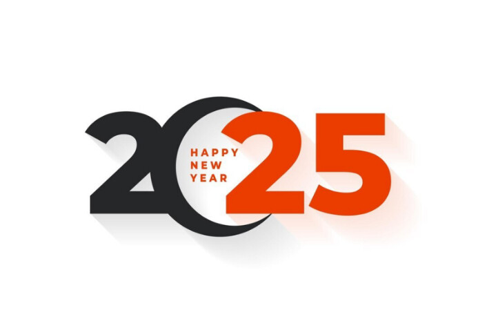 Maximalist Happy New Year 2025 Poster Template | PosterMyWall