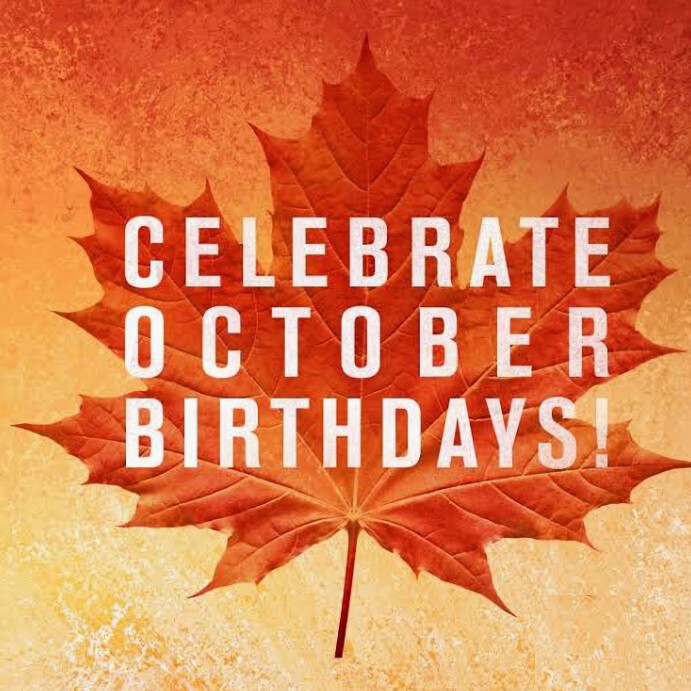 Plantilla de Maximalist Happy October Birthdays Instagram Post ...