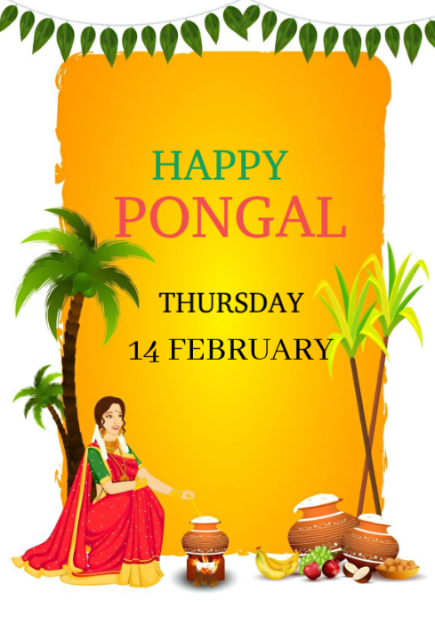 Maximalist Happy Pongal A4 Template | PosterMyWall