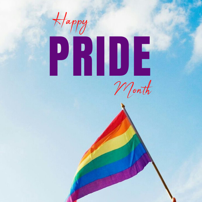 Maximalist Happy Pride Month Instagram Post Template | PosterMyWall