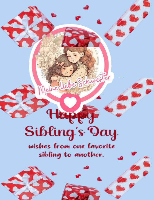 Copy of Maximalist Happy Sibling Day Flyer (us Letter) | PosterMyWall