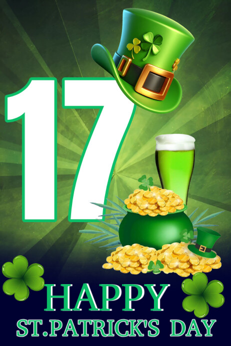Maximalist Happy St.patrick's Day Poster Template | PosterMyWall