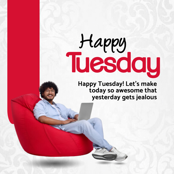 Maximalist Happy Tuesday Instagram Post Template | PosterMyWall