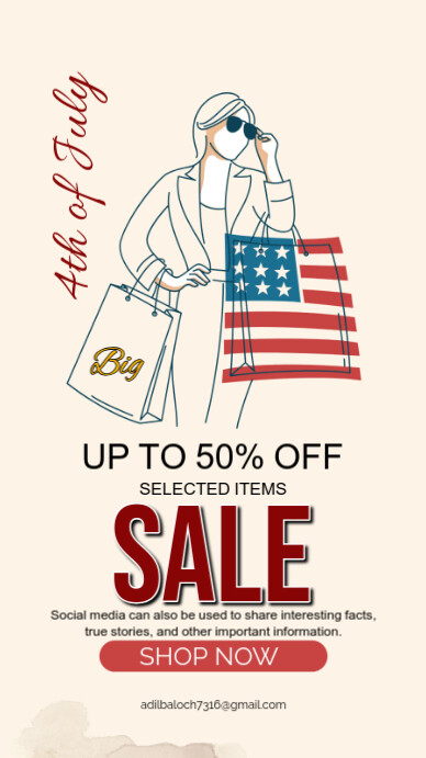 Copy of Maximalist Happy Usa Sale Up To 70% Off Instagram Story ...