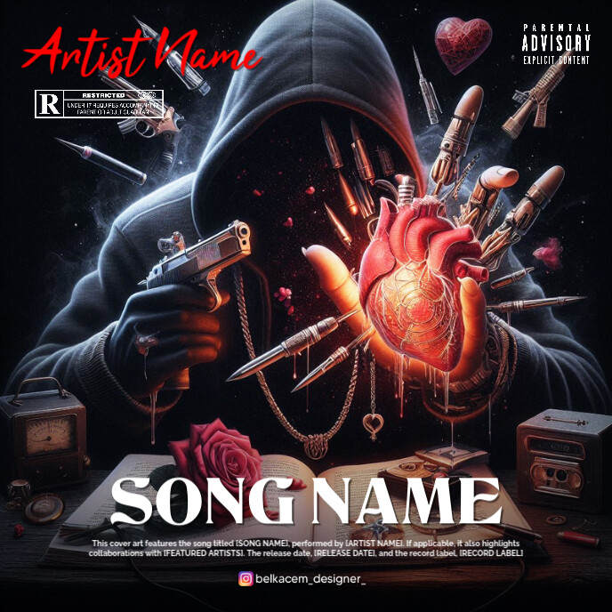 Copy of Maximalist Heart Gangsta Album Cover | PosterMyWall