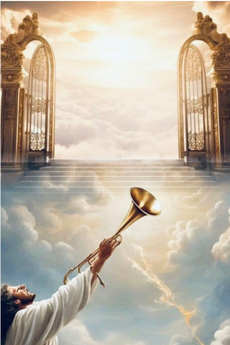 Maximalist Heavenly Staircase Poster Template | PosterMyWall