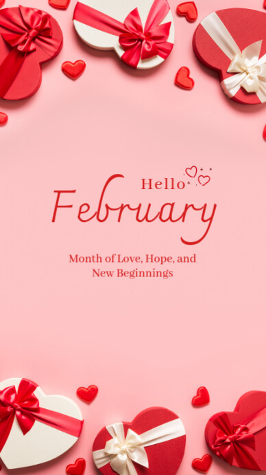 Maximalist Hello February 2025 Instagram Story Template | PosterMyWall