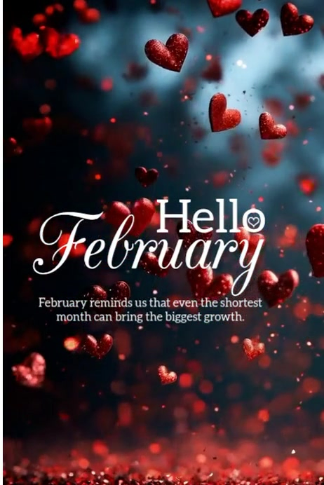 Maximalist Hello February Poster Template | PosterMyWall