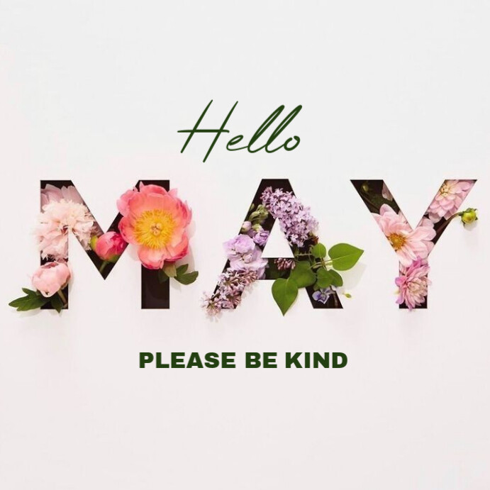 Modèle Maximalist Hello May Instagram Post | PosterMyWall