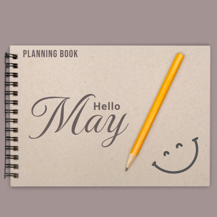 Maximalist Hello May Instagram Post Template | PosterMyWall