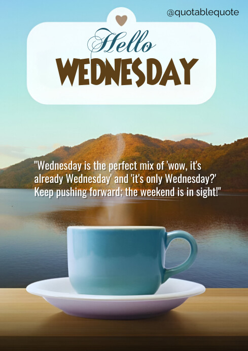 Copy of Maximalist Hello Wednesday A4 | PosterMyWall