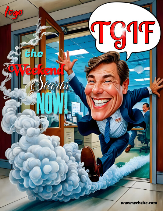Modèle Maximalist Hello Weekend Tgif Flyer (us Lette | PosterMyWall