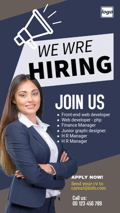 Maximalist Hiring Whatsapp Status Whatsapp Status Template | PosterMyWall