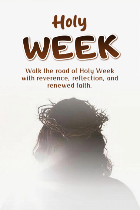 Maximalist Holy Week Banner 4' × 6' Template | PosterMyWall