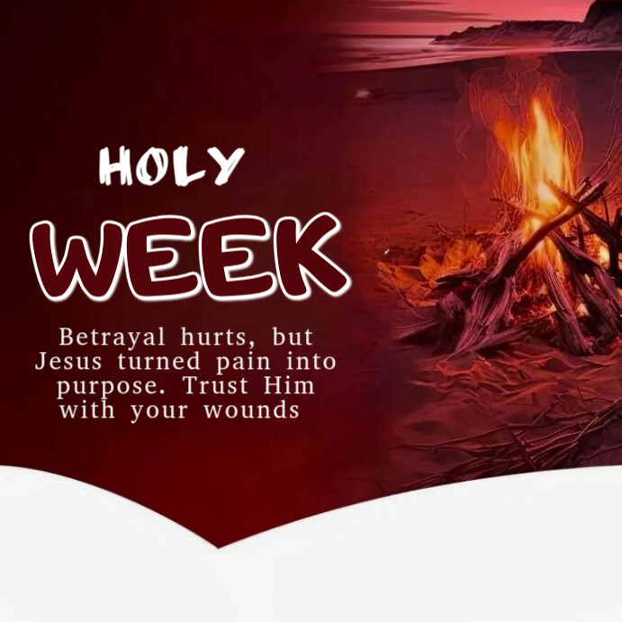 Maximalist Holy Week Instagram Post Template | PosterMyWall