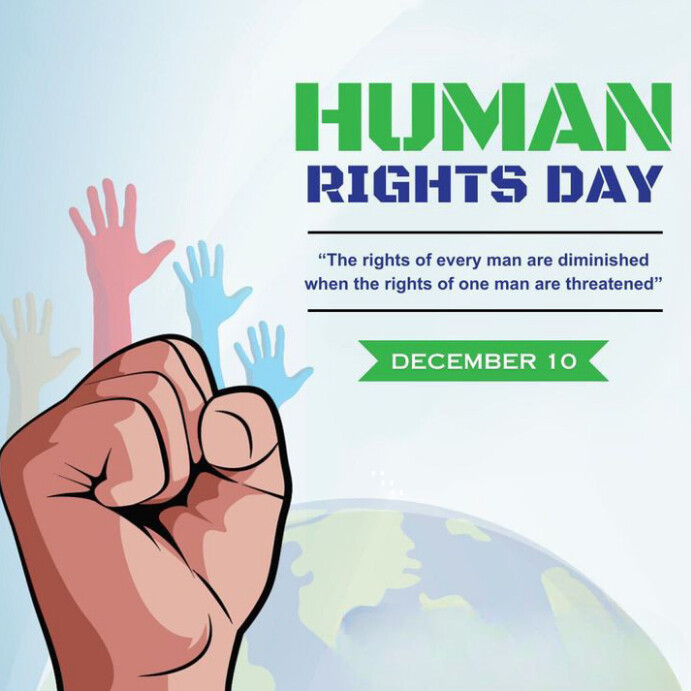 Maximalist Human Rights Day Instagram Post Template | PosterMyWall