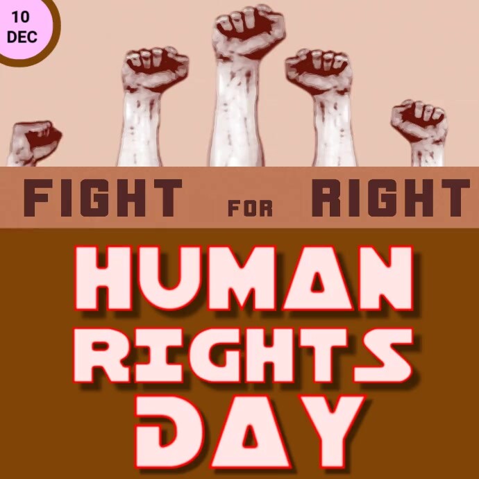 Maximalist Human Rights Day Instagram Post Template | PosterMyWall