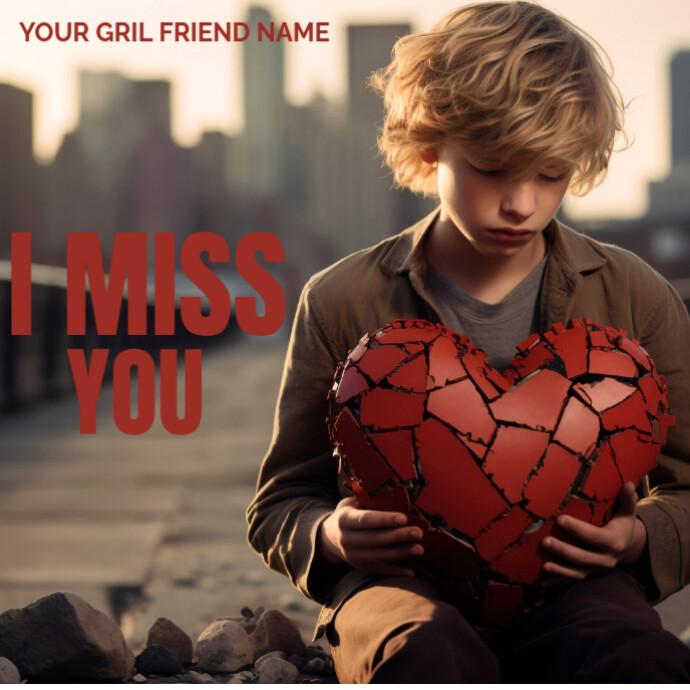 Maximalist I Miss You Album Cover Template | PosterMyWall