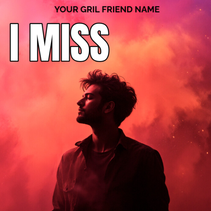 Maximalist I Miss You Album Cover Template | PosterMyWall